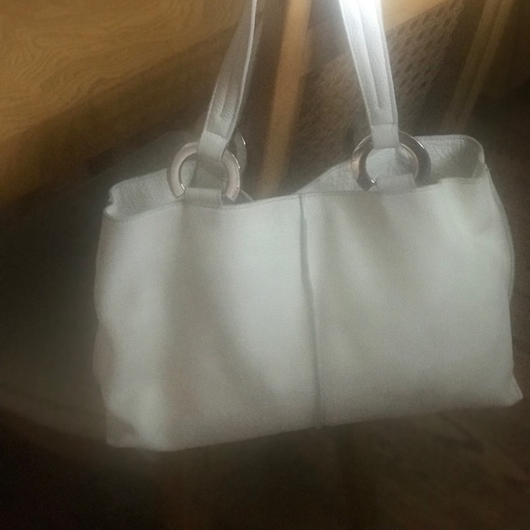 Furla | Bags | Furla White Leather Bag | Poshmark